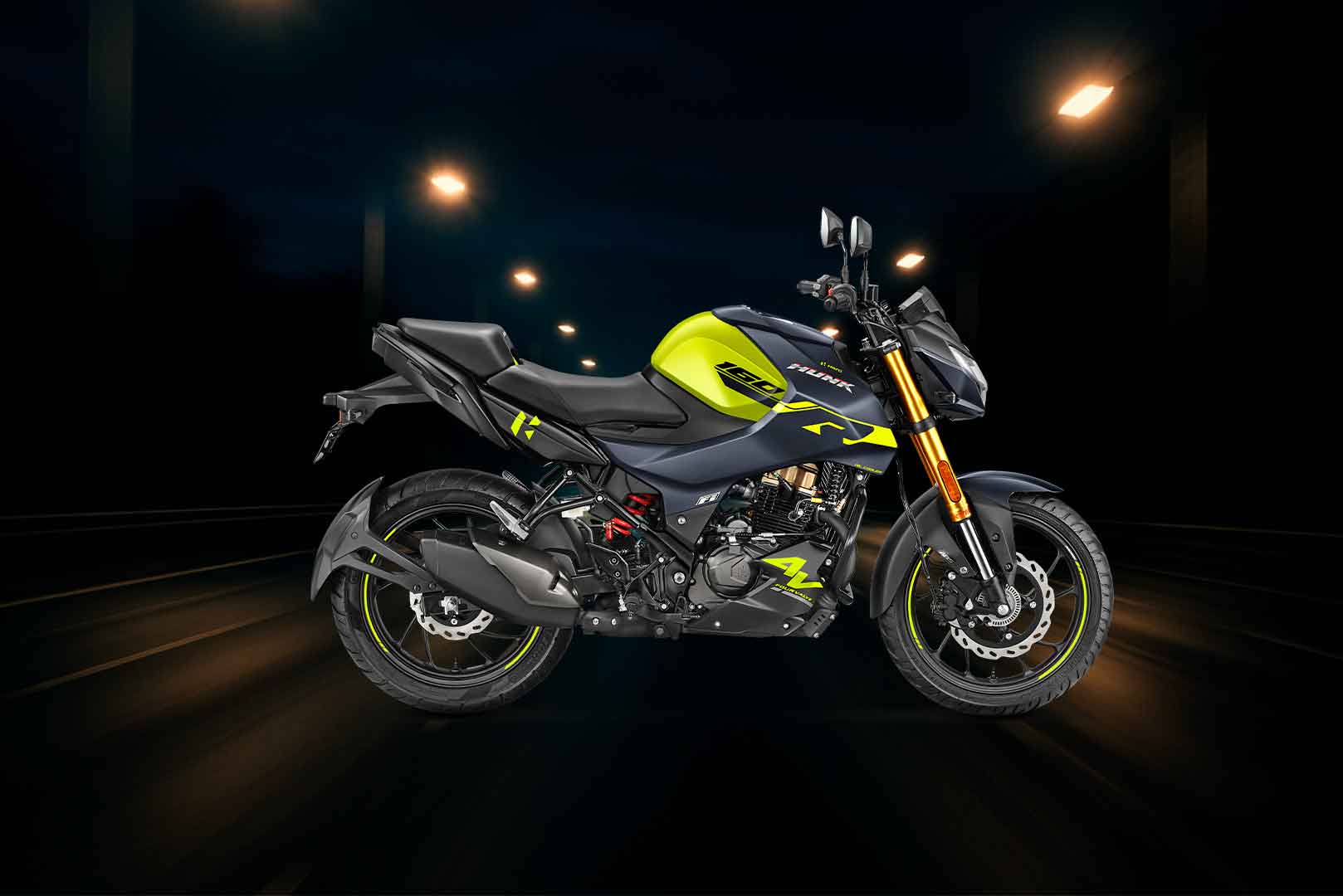 Hunk 160R 4V: Potencia, diseño y tecnología en una sola motocicleta